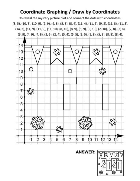 Coordinate Graphing Draw Coordinates Math Worksheet Ski Reveal Mystery ...