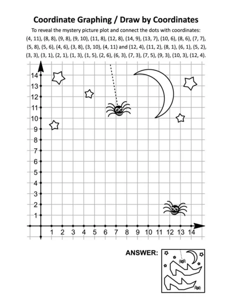 Coordinate Graphing Draw Coordinates Math Worksheet Halloween Candies ...
