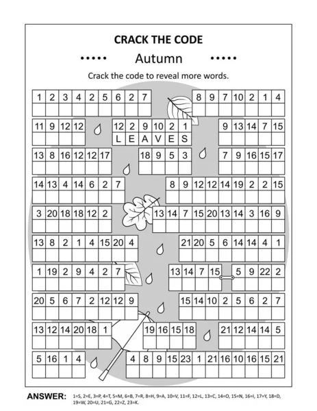 Crack Code Word Game Codebreaker Word Puzzle Various Christmas Holiday ...