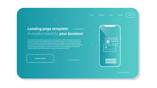Minimal Abstract Website Layout Template Mobile Design Abstract Shapes ...