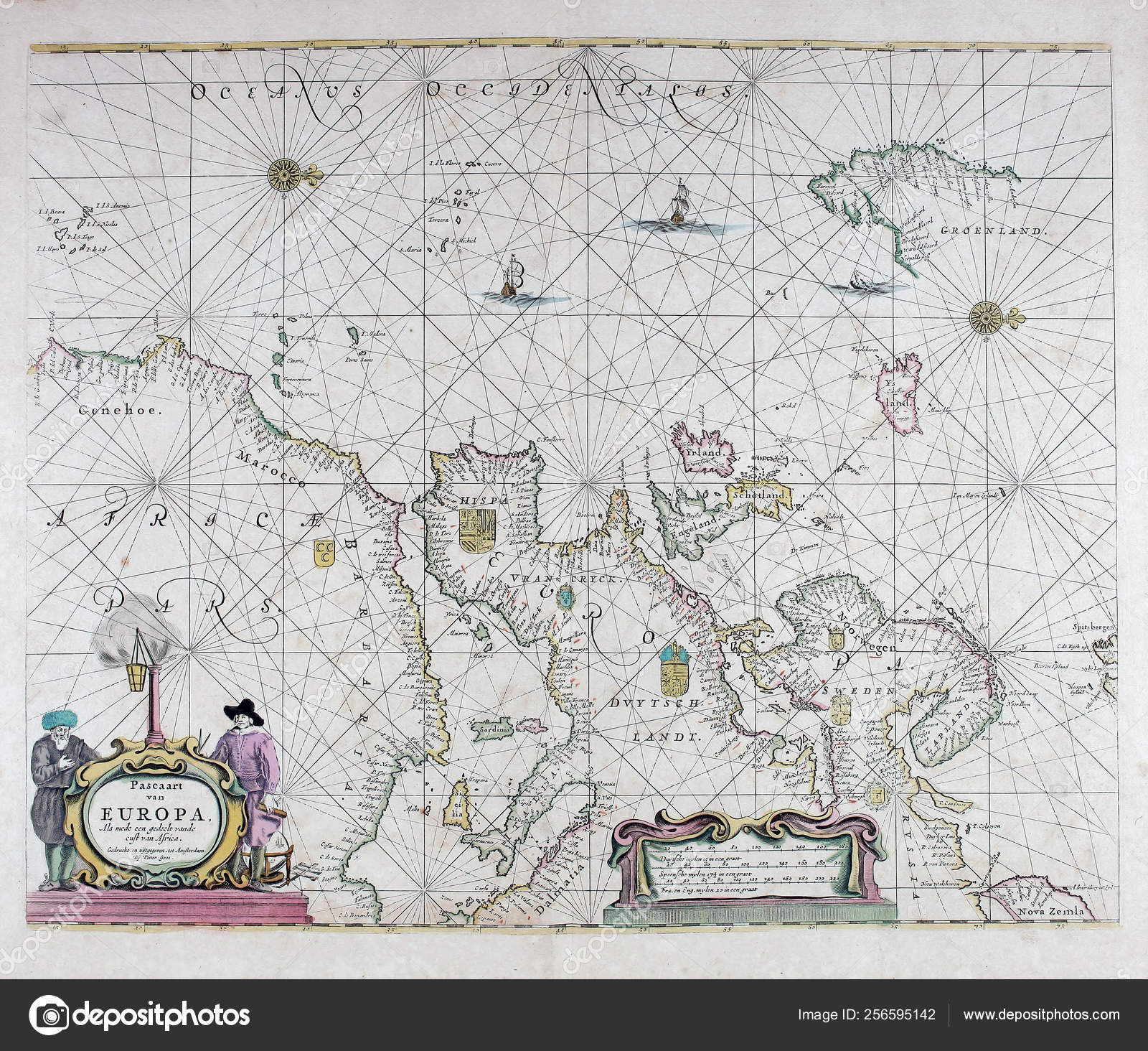 Ancient Navigation Map Retro Image Stock Photo by ©ruskpp 256595142