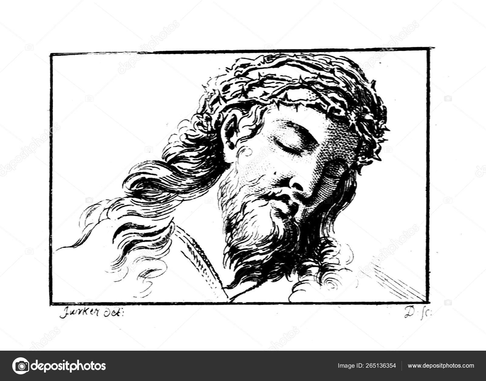 Jesus Christ Face Old Illustration Stock Photo by ©ruskpp 265136354