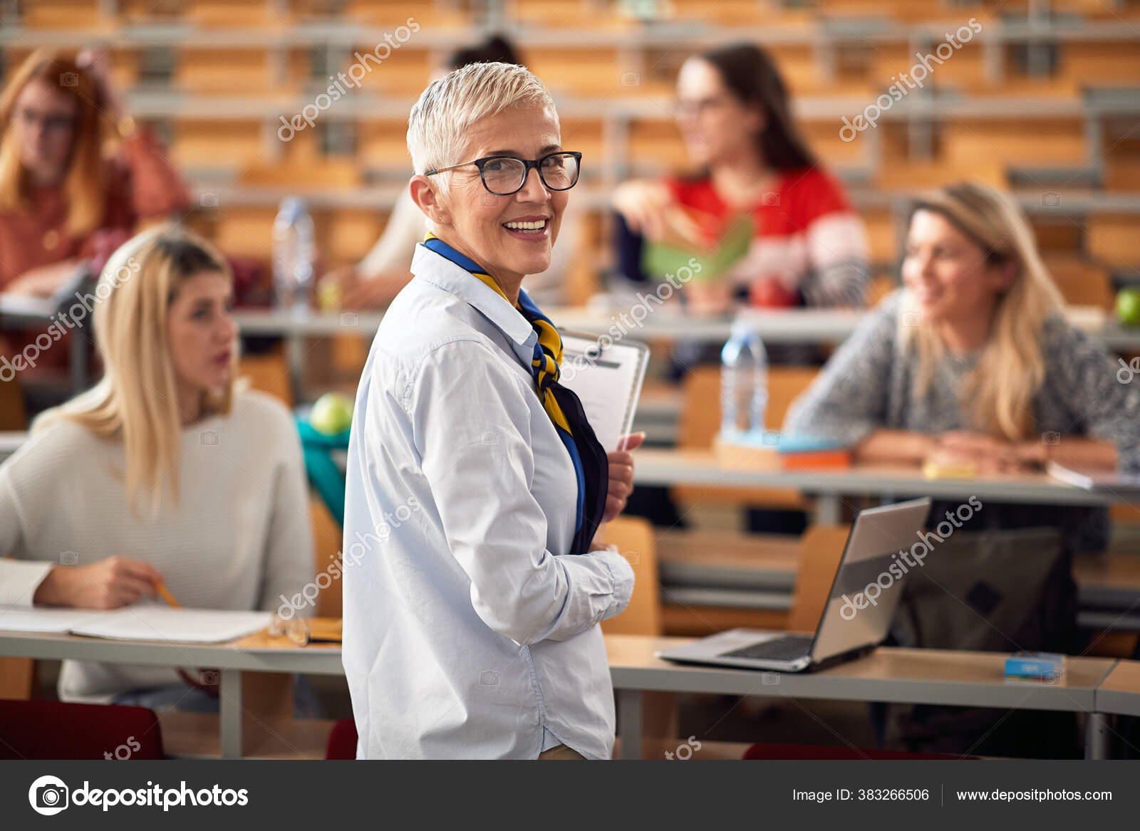 Female Professor Lecture