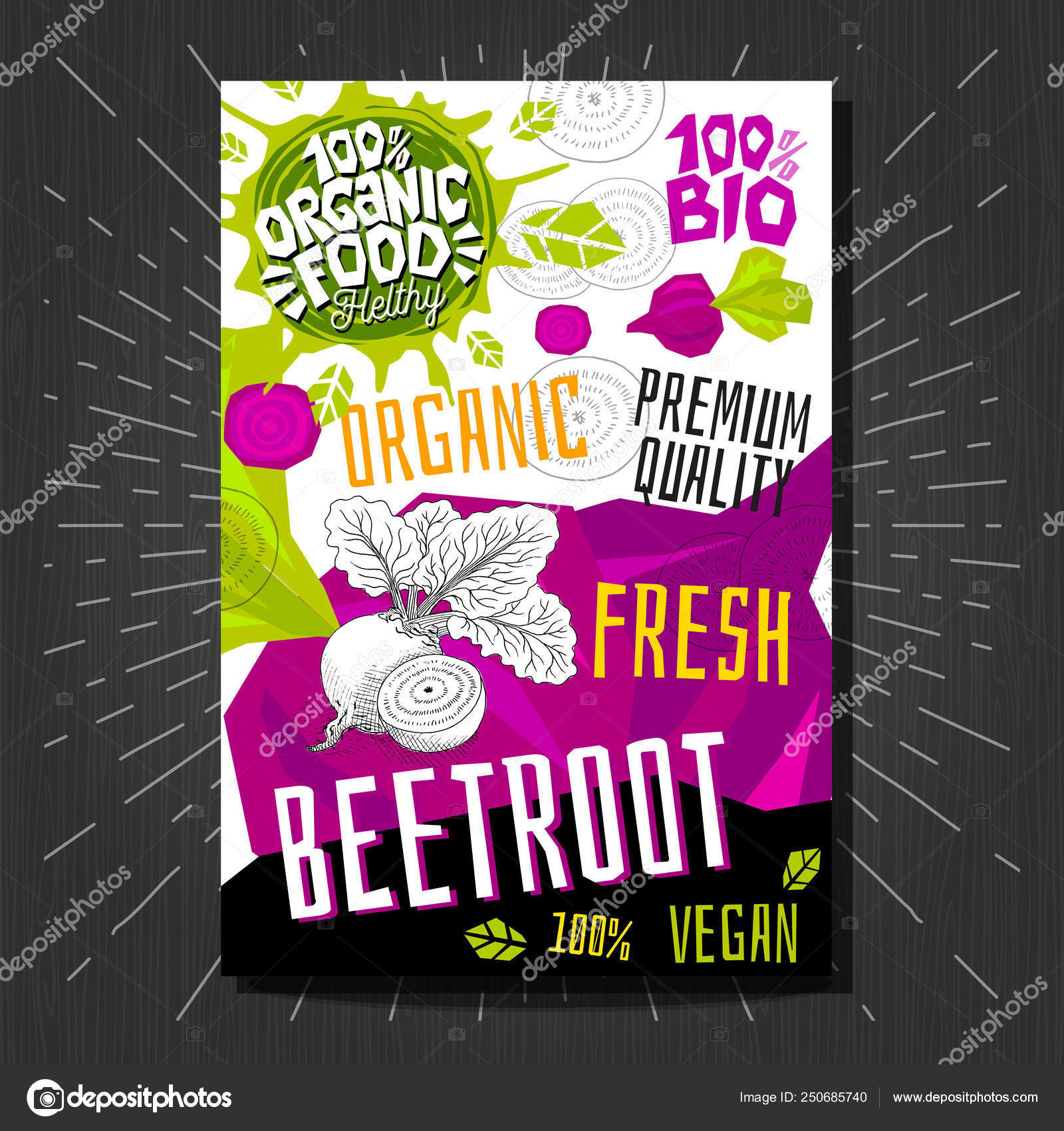 Food labels stickers set colorful sketch style fruits, spices ...