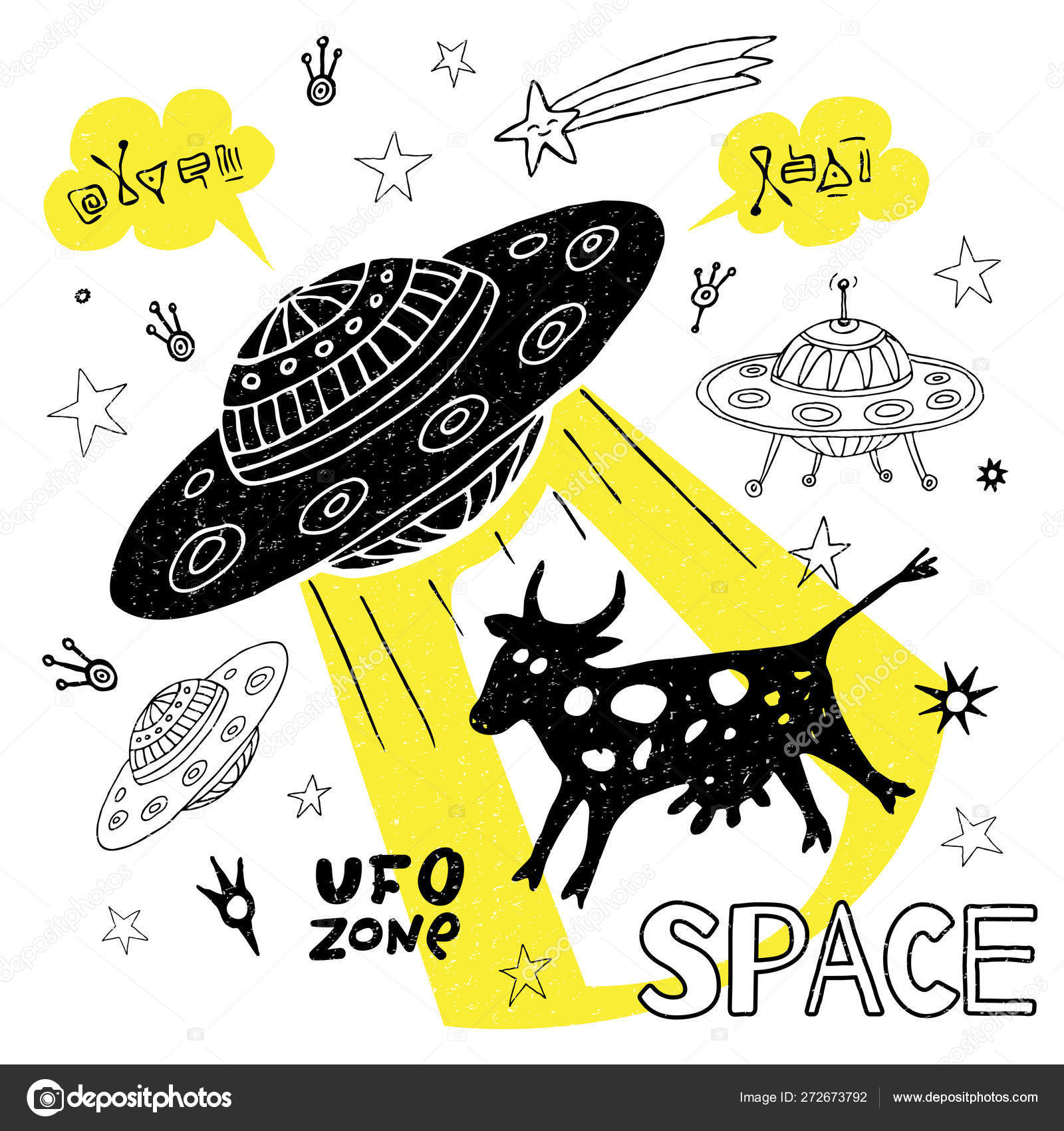 Ufo Abduction Drawing