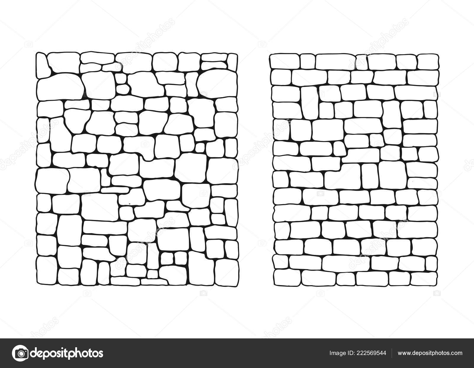 Stone Wall Texture Drawing