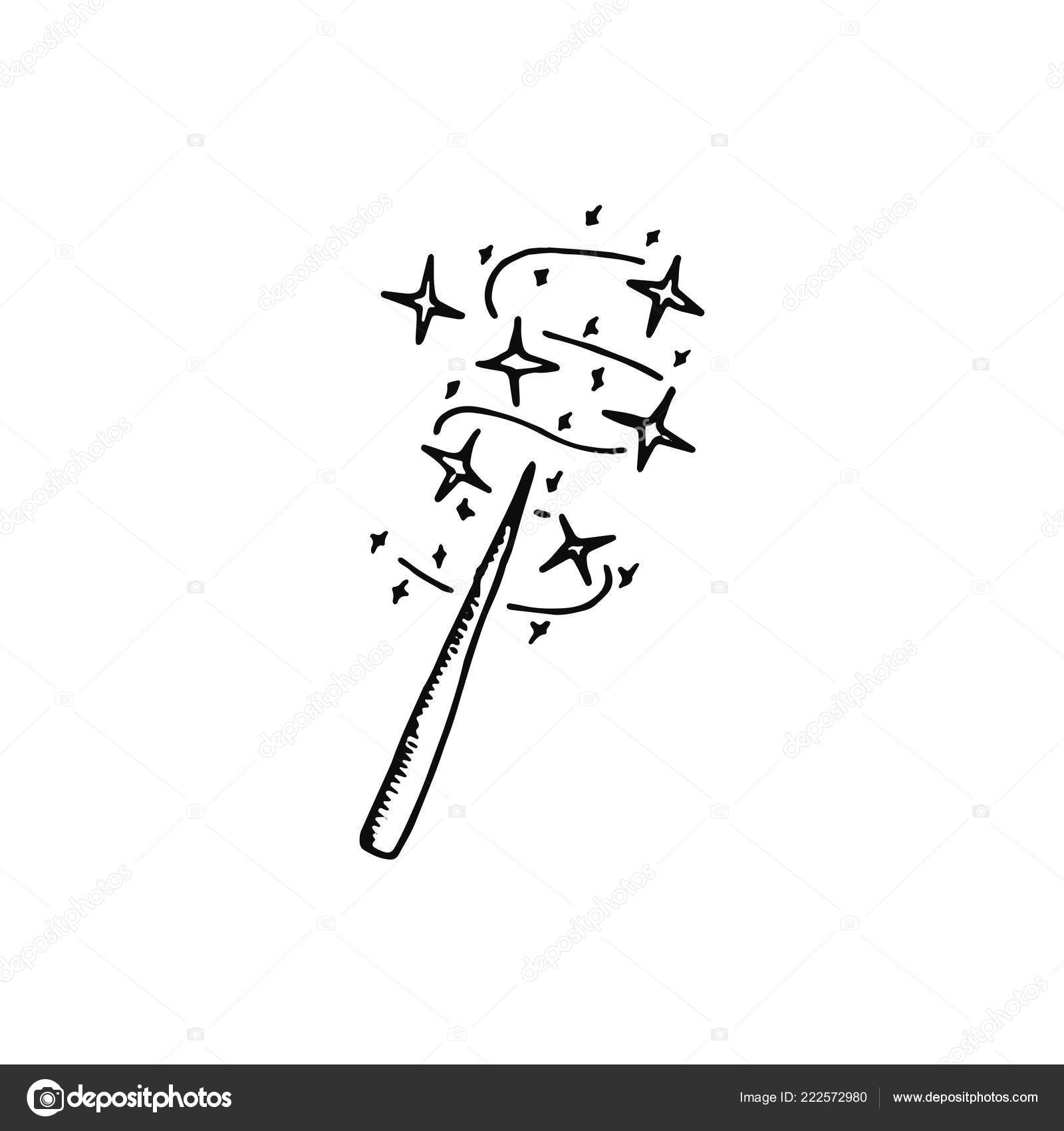 Magician Wand Drawing