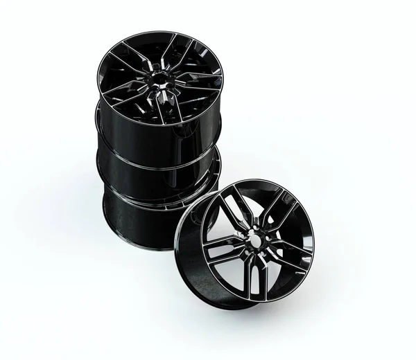 Stack of car wheels Stock Photos, Royalty Free Stack of car wheels ...