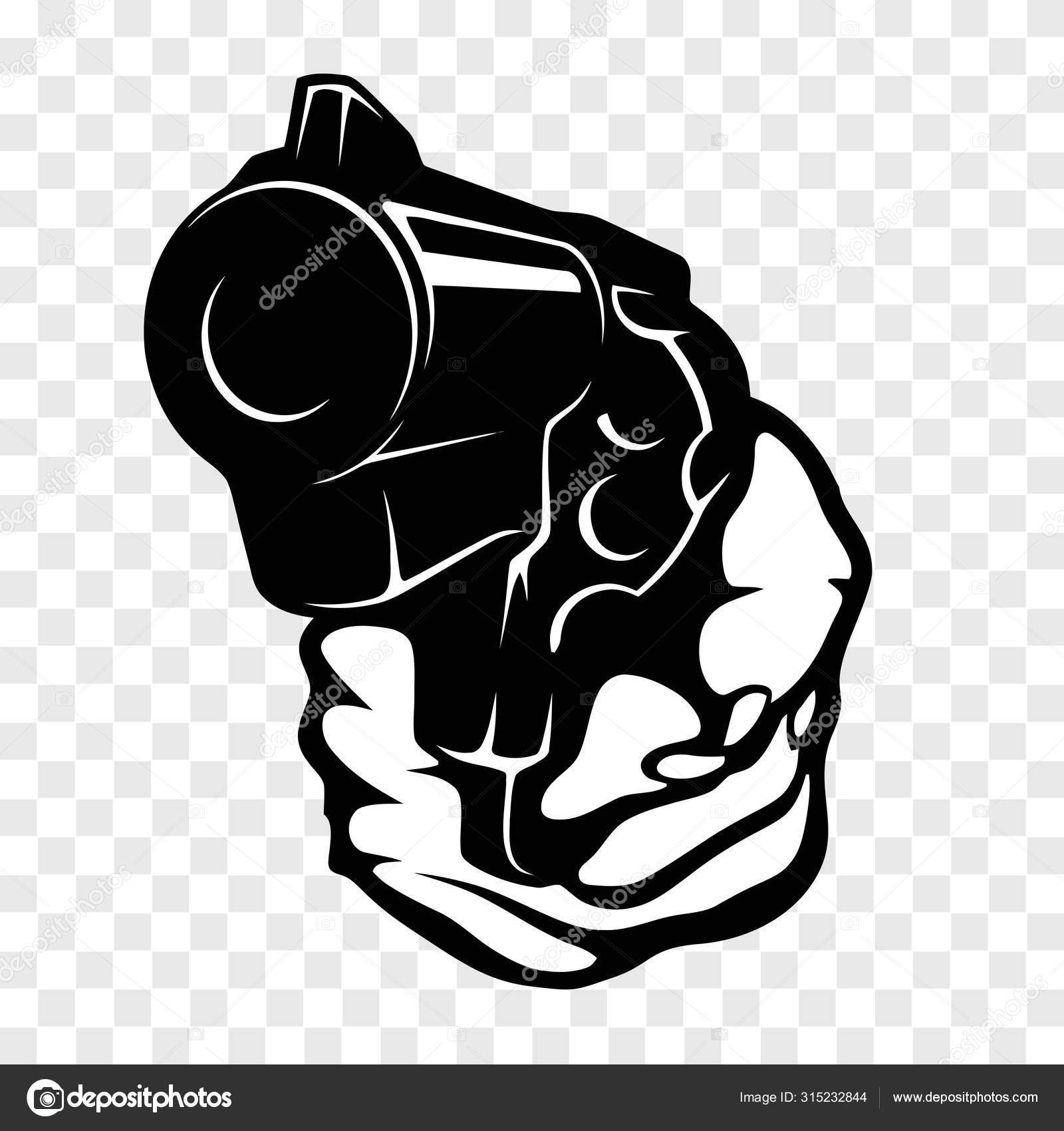 Hands with Guns - vector set. Isolated. Stock Vector Image by ©Digital ...