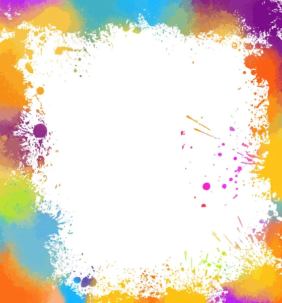 Rainbow colored paint stains background. Seamless grunge background ...