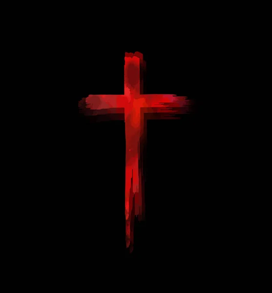 Bloody Cross Vector Illustration Stock Vector by ©maryia777 408456204