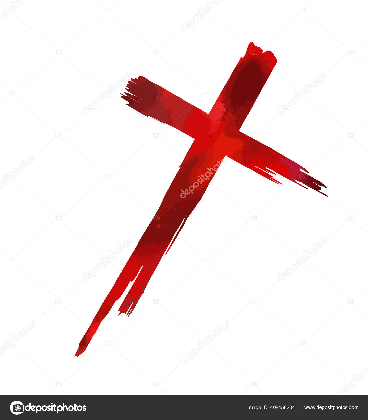 Bloody Cross Vector Illustration Stock Illustration by ©maryia777 ...
