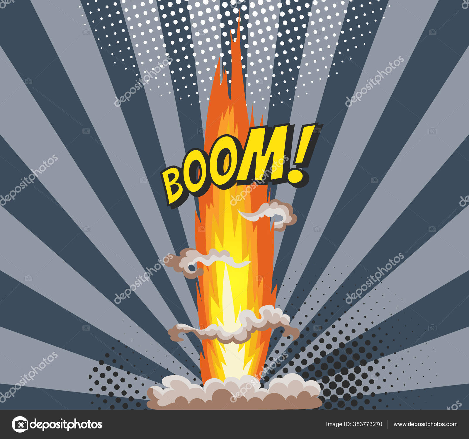 Cartoon Explosion Background