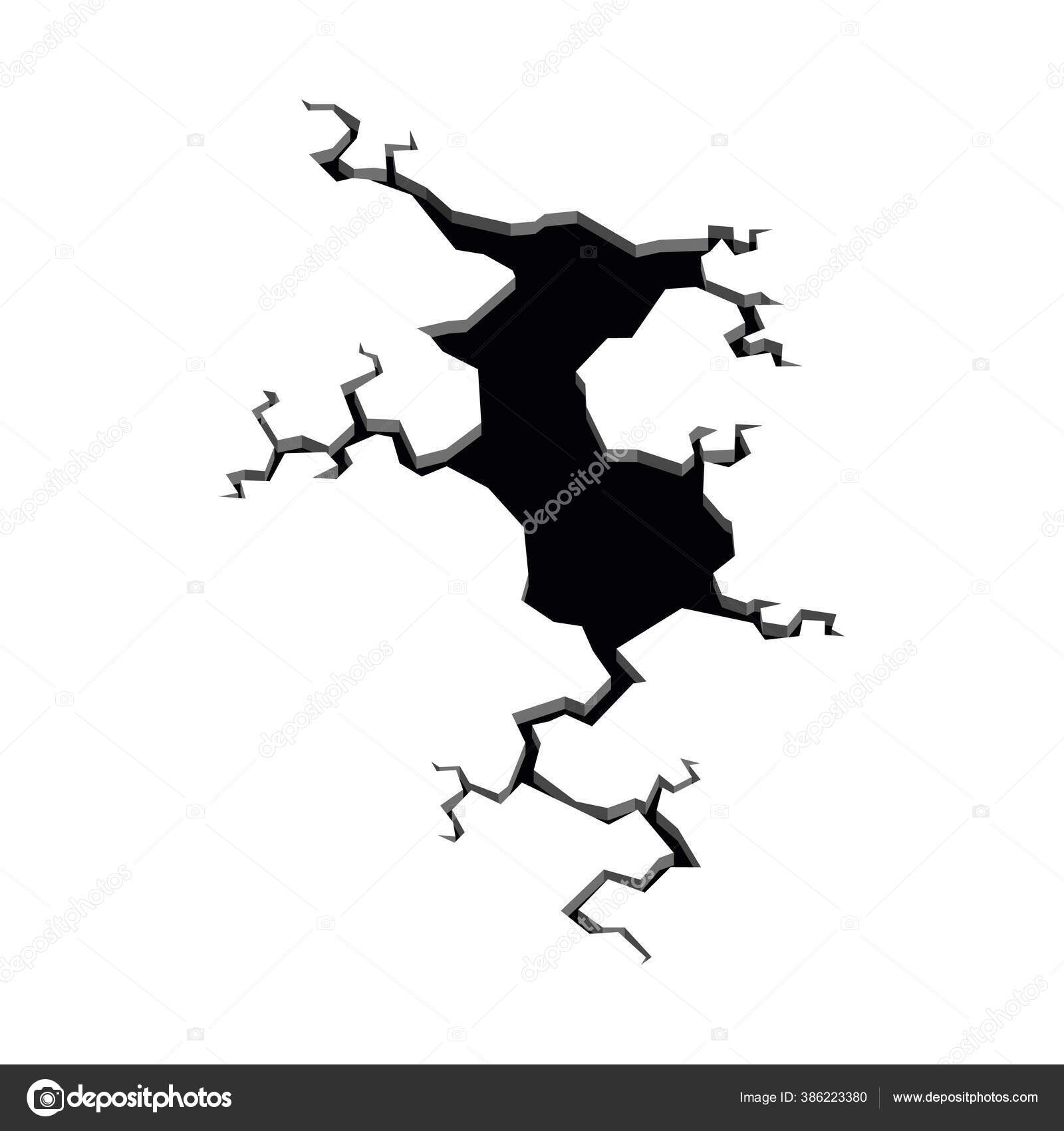 Earthquake Crack Cartoon