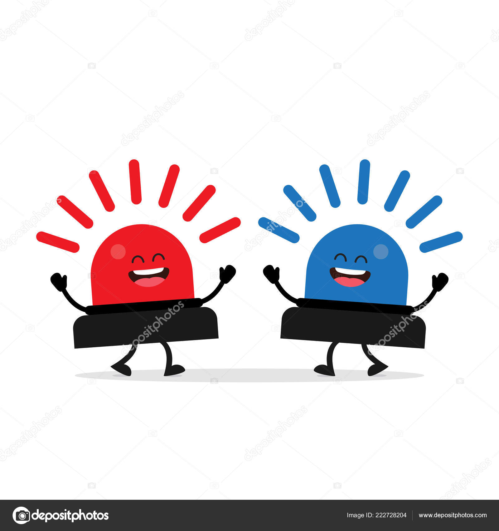 Emergency Lights Cartoon