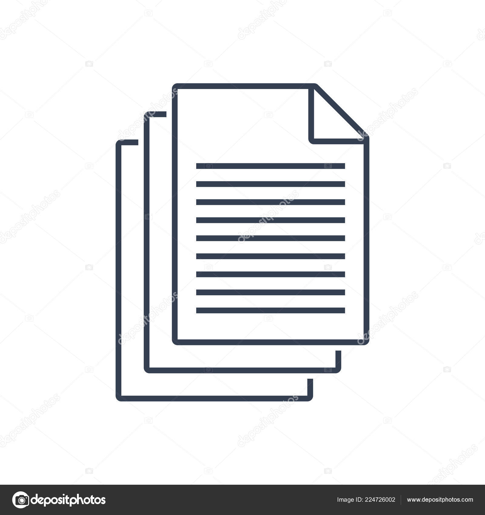 Stack Of Paper Icon Vector