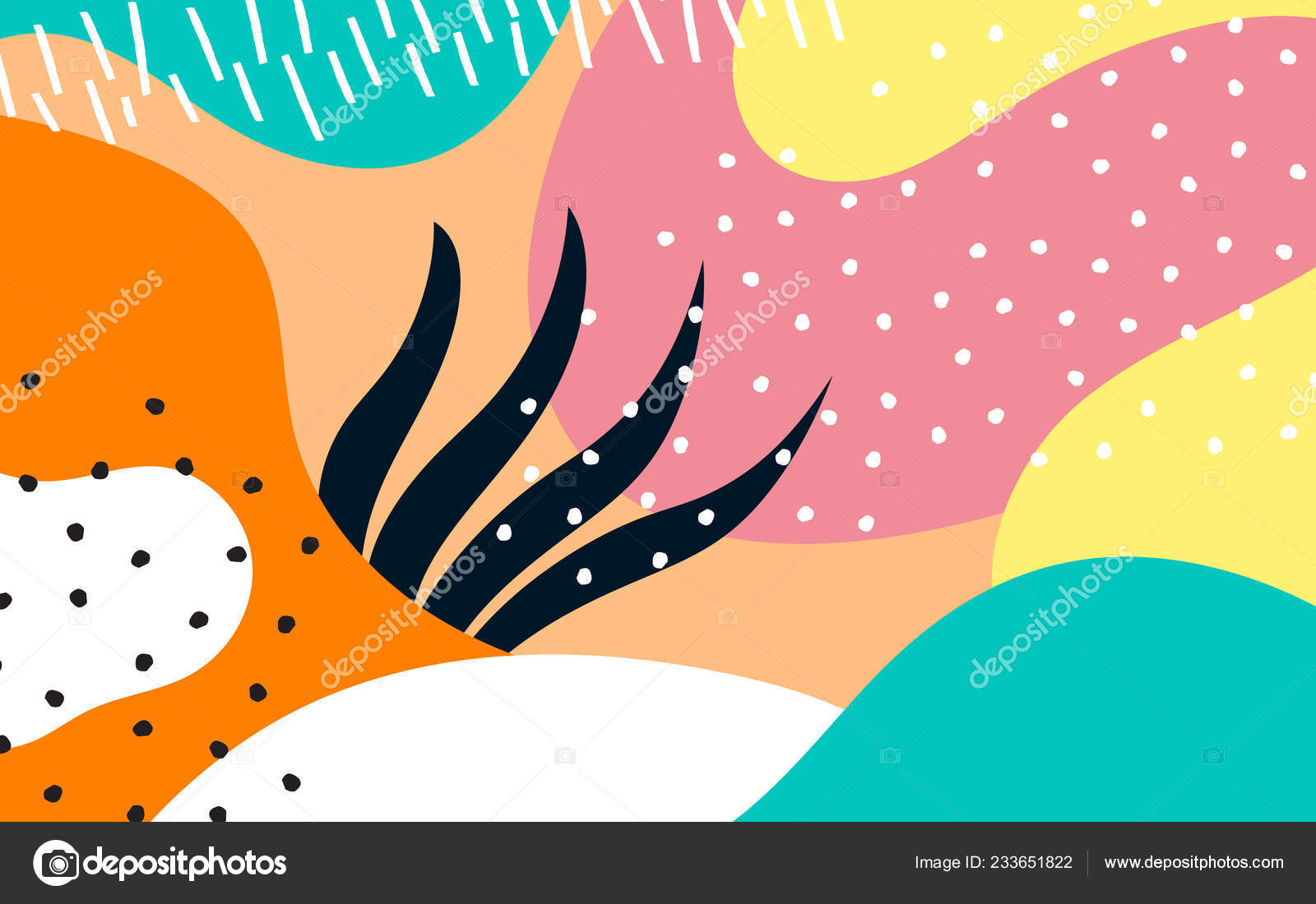 Abstract Backgrounds Memphis Style Prospectus Poster Magazine ...