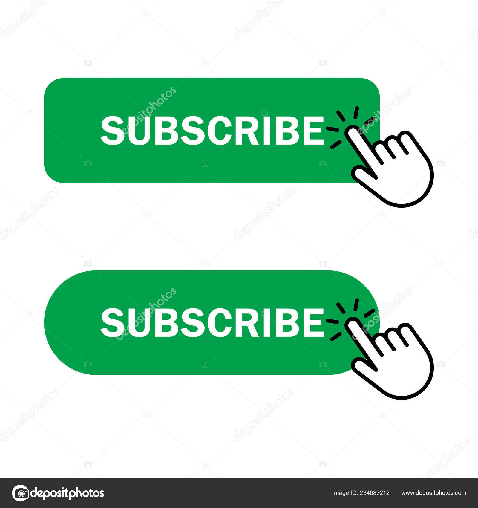 Image vectorielle Icône Bouton D'abonnement Cliquez Sur Bouton S ...