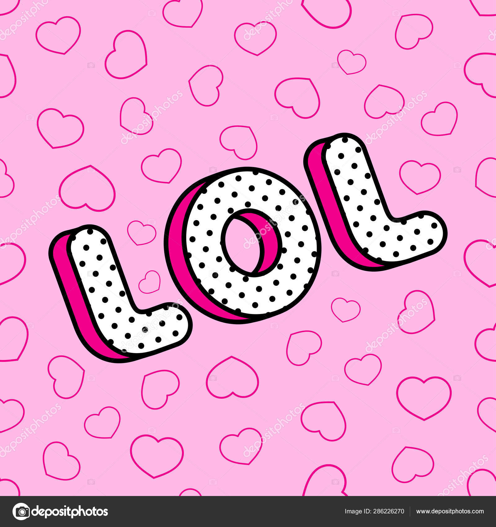 Lol background with hand drawn text Stock Vector by ©Makc76 286226270