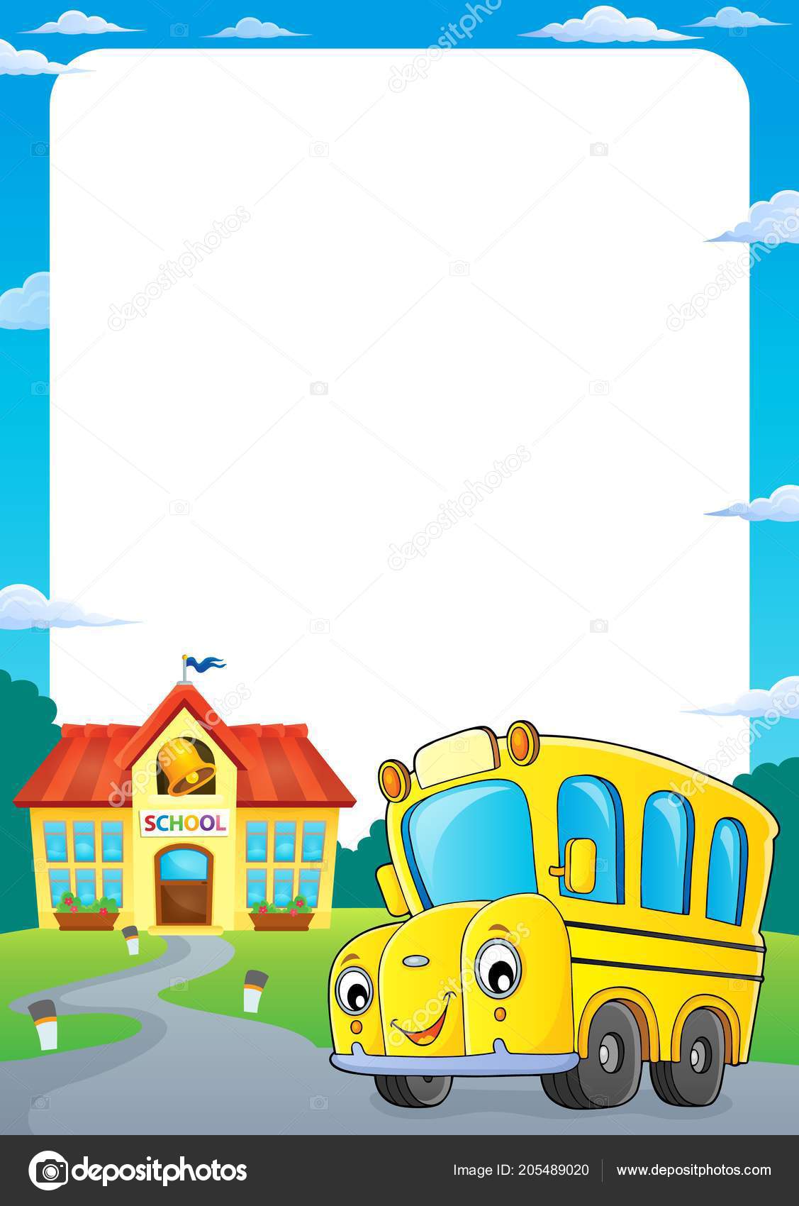 School Bus Page Border