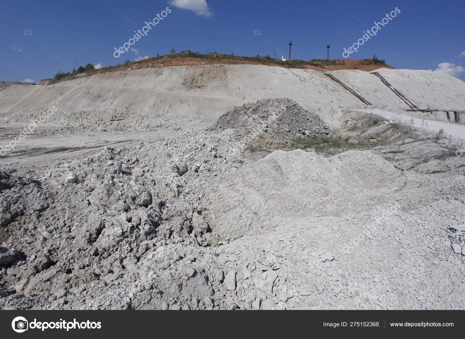 Landscape View Quarry Extraction Raw Materials Production Cement ...