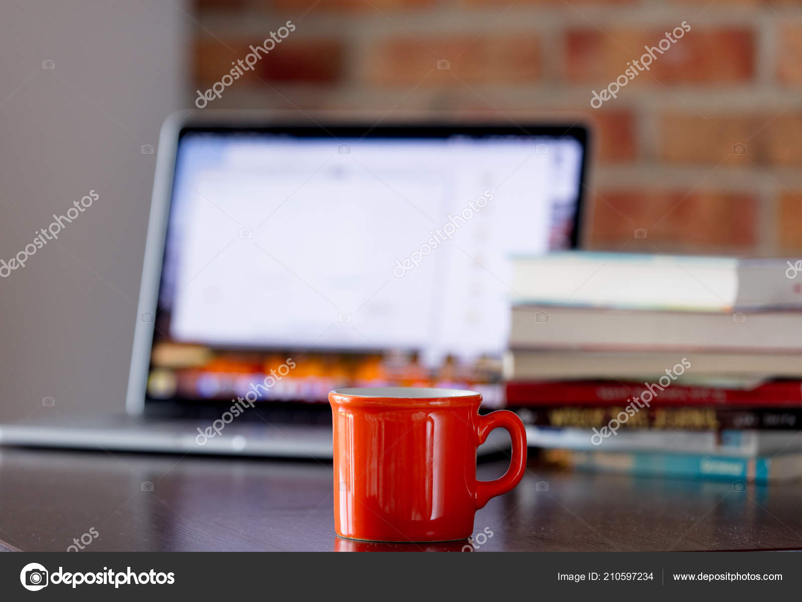Laptop, Books And Coffee
