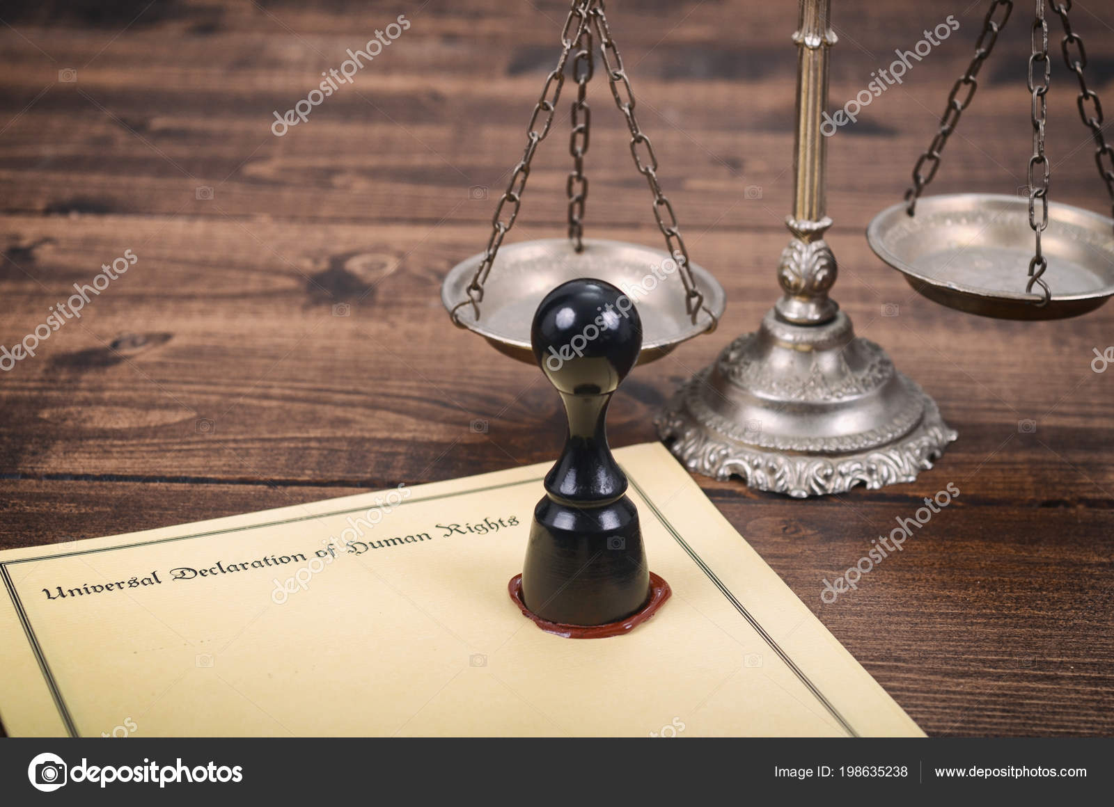 Déclaration Universelle Des Droits L'homme Échelles Justice Sceau ...