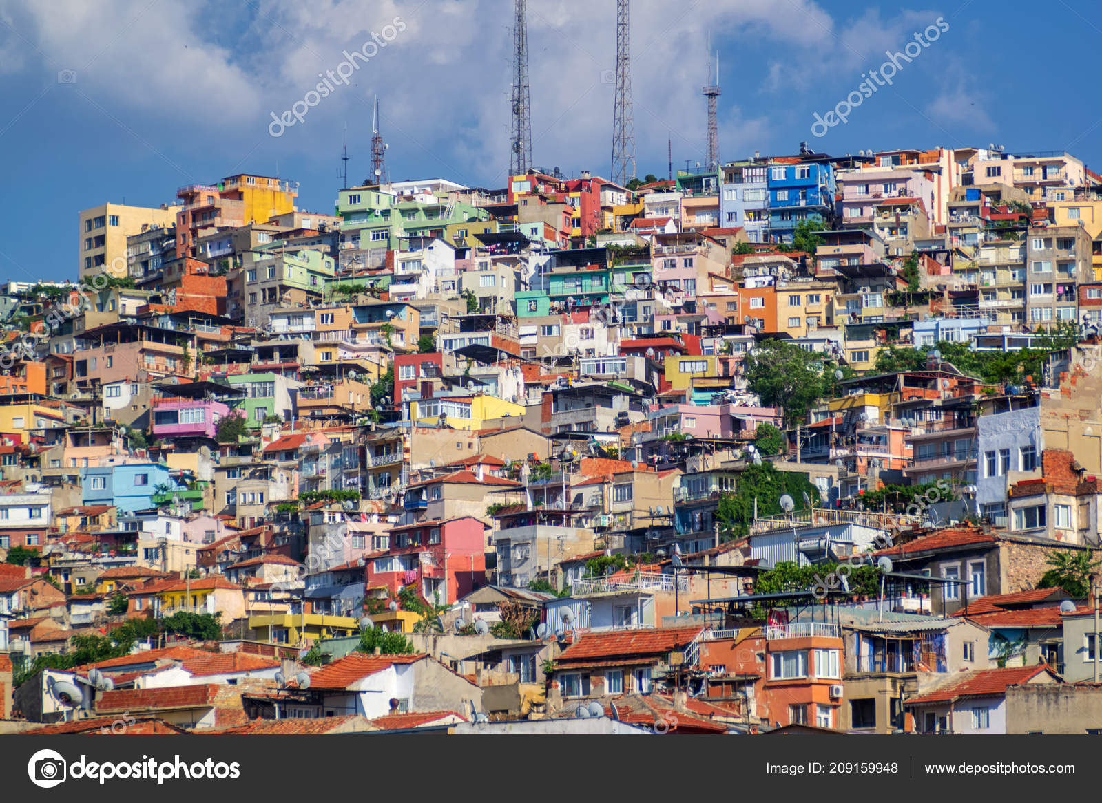 Izmir Turkey May 2017 Izmir City Panoramic View Building City – Stock ...