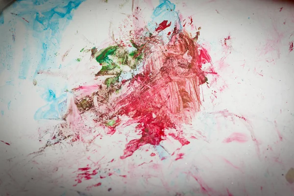 Messy child drawing and painting Stock Photo by ©ZouZou 251051290