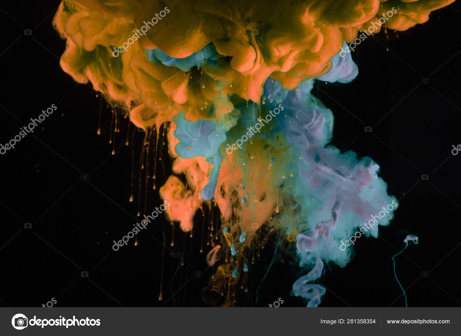 Acrylic colors in water. Ink blot. — Stock Photo © Tihon6 #281358354