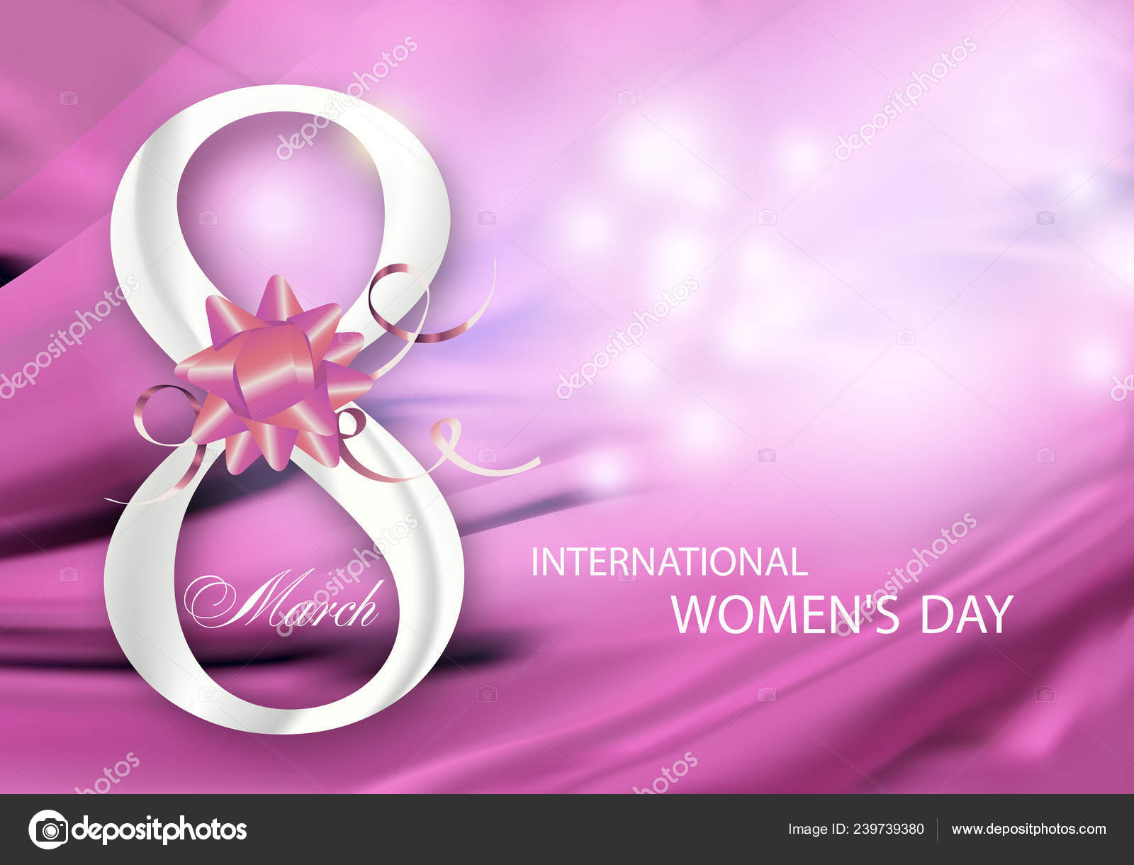 Pink Abstract Background Holiday March International Women's Day Digit ...