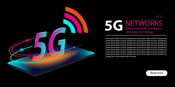 Red 5G nueva conexi n wifi inal mbrica a Internet. Generaci n innovadora de la banda ancha ...