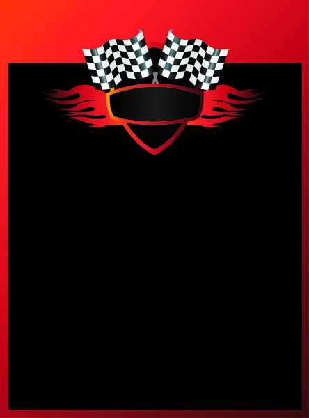 Poster template for motorsport racing or karting team — Stock Vector ...
