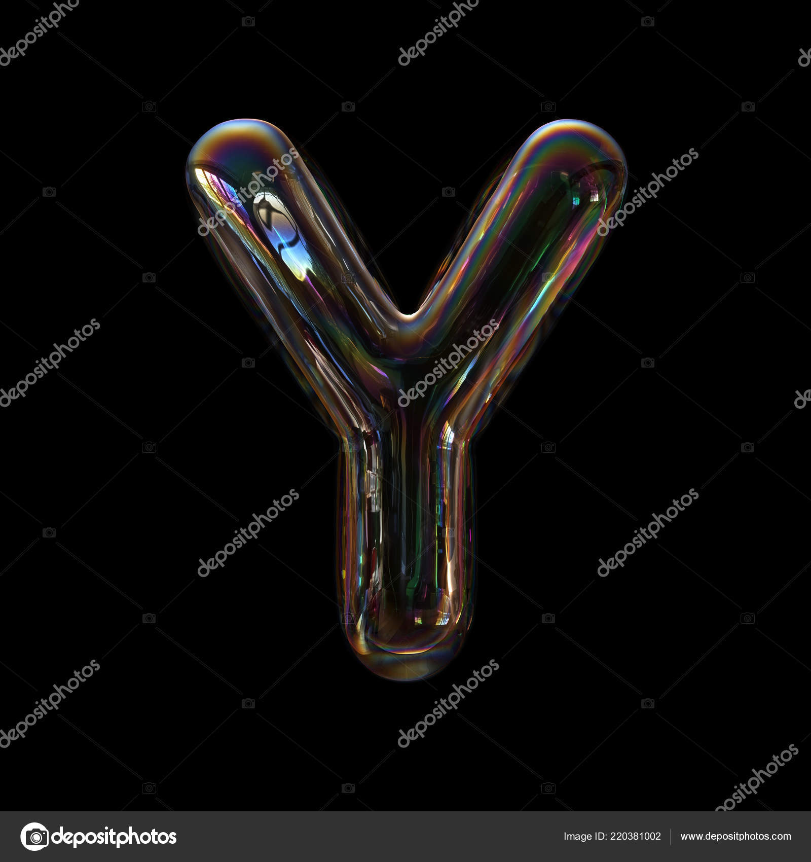 Y Bubble Letters