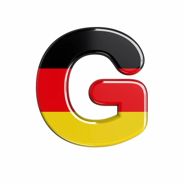 Germany Flag Letter Small German Font Isolated White Background ...