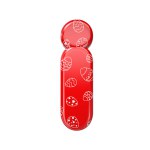 Easter egg letter E - Lower-case 3d red and white celebration font ...