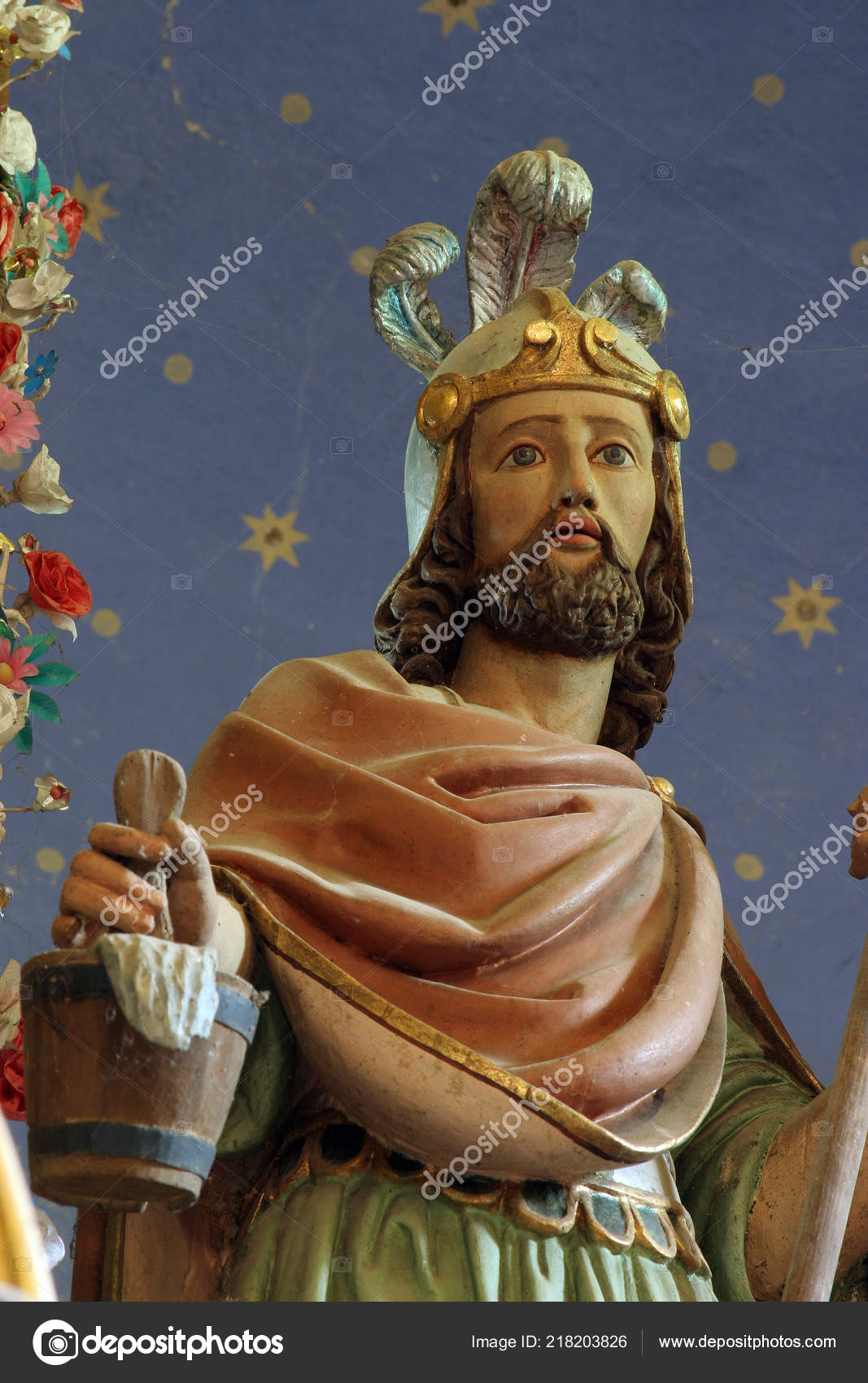 Saint Florian Statue Main Altar Saint Catherine Alexandria Church ...