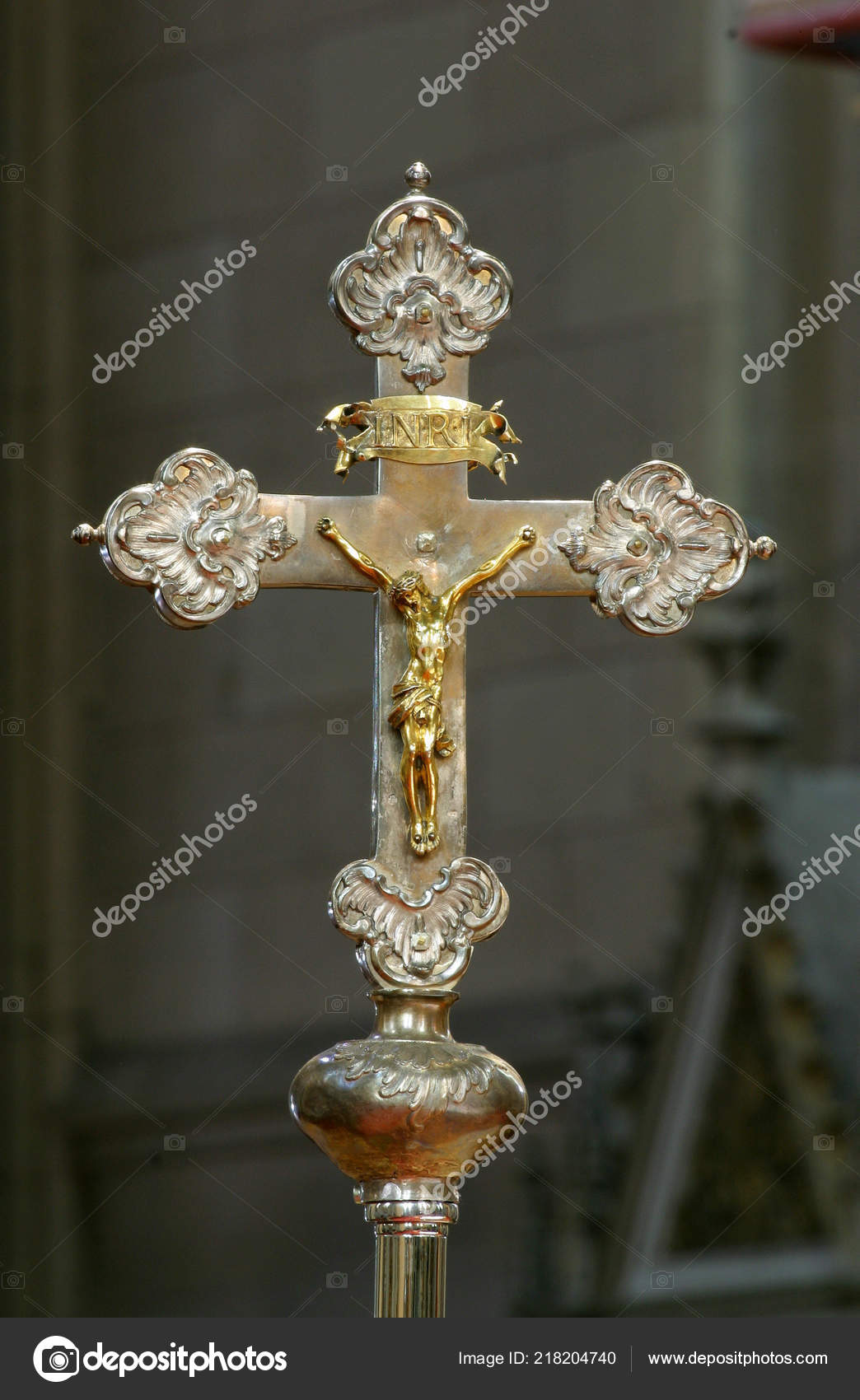 Processional Cross Zagreb Cathedral Dedicated Assumption Mary — Stock ...