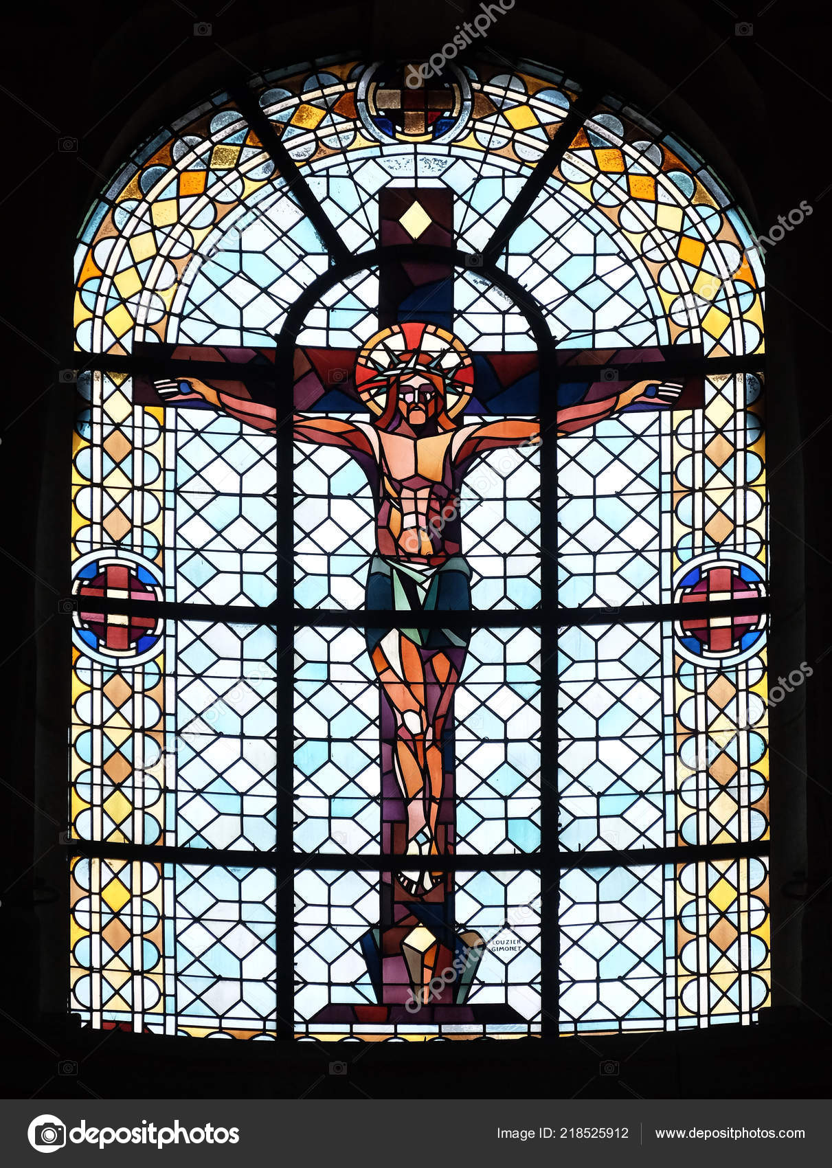Stained Glass Windows Cross