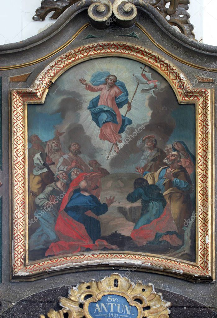 Ascensión de Cristo, altar de San Antonio Magno en la Iglesia de la ...