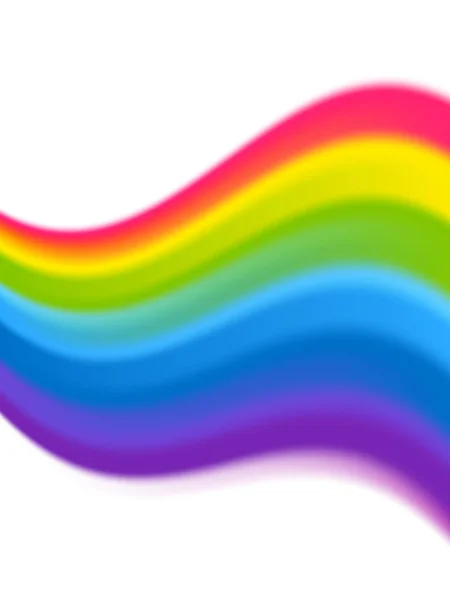 Rainbow wave stripes - vector page divider graphic design element ...