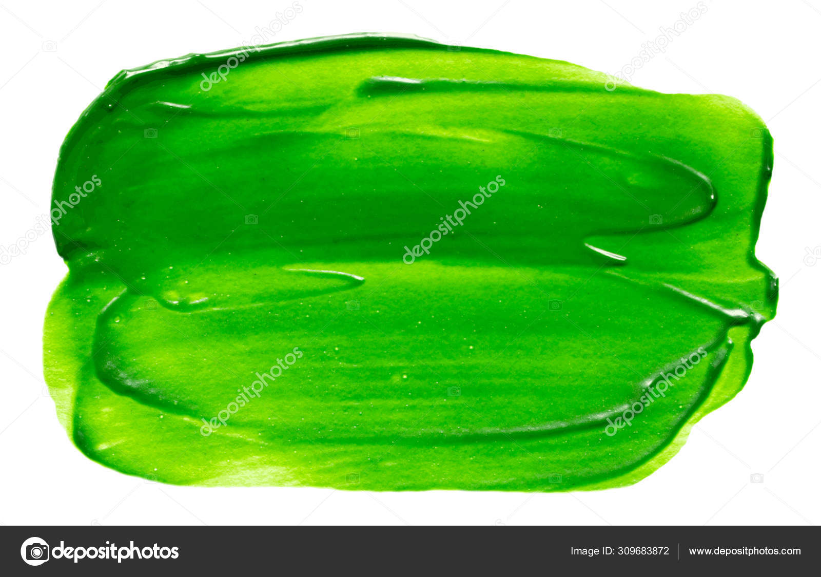 Green Glossy Paint Texture Isolated White Background Stock Vector by ...
