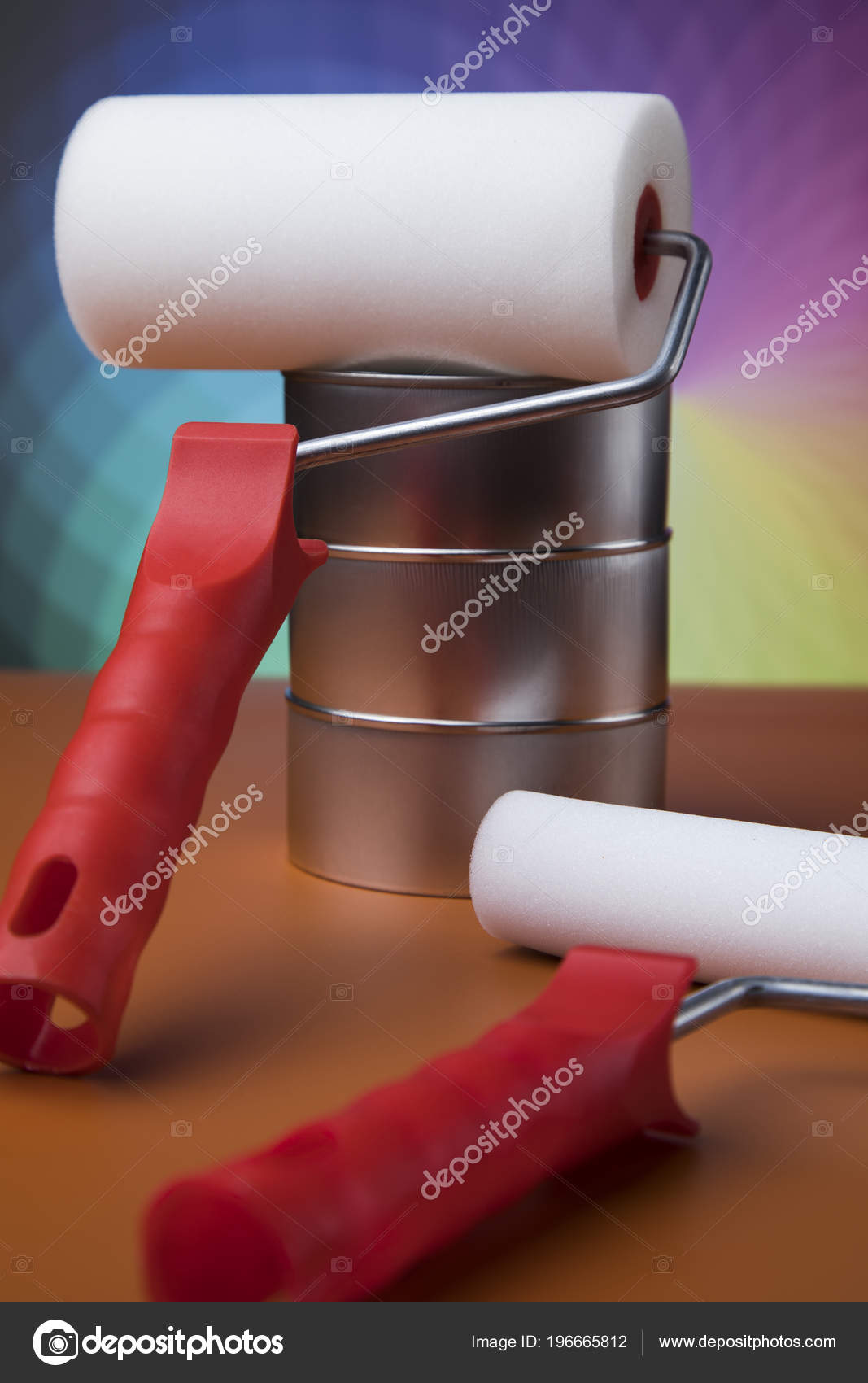 Paint Roller Tin Metal Cans Color Stock Photo by ©JanPietruszka 196665812