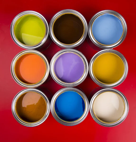 Colorful paint cans Stock Photos, Royalty Free Colorful paint cans ...