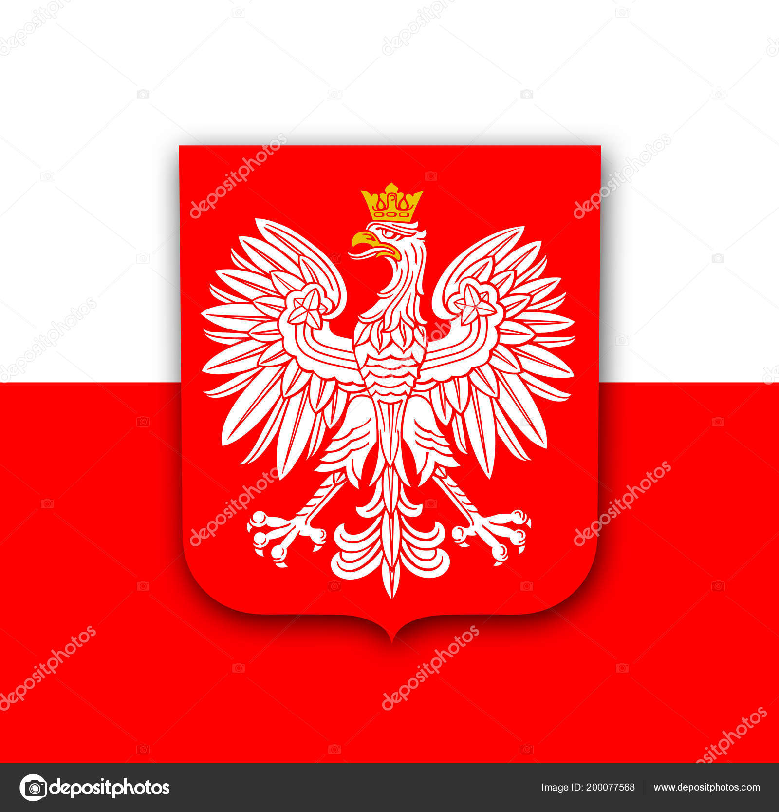 Polish Flag Eagle