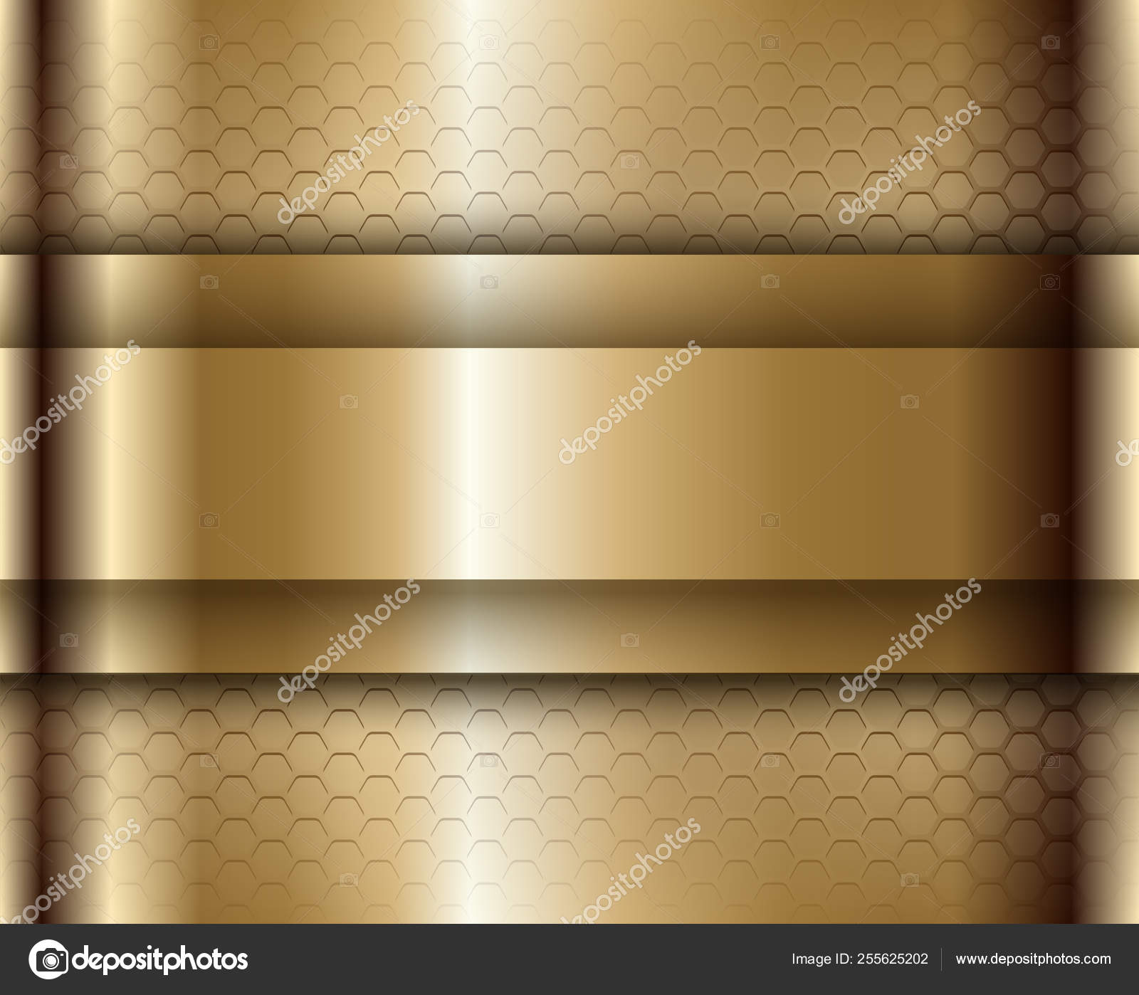 Gold background hexagons Stock Vector by ©cobalt88 255625202