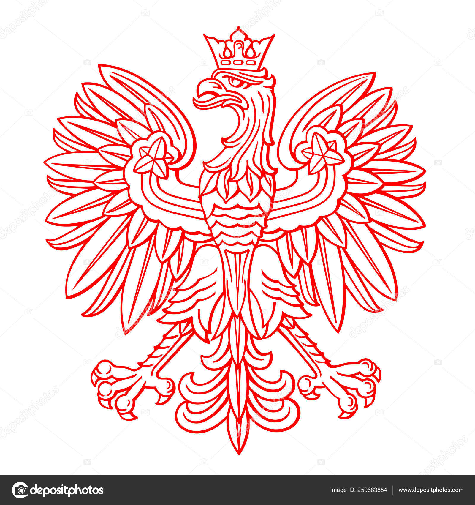 Orzeł Polska na tle wektor stockowy od ©cobalt88 259683854