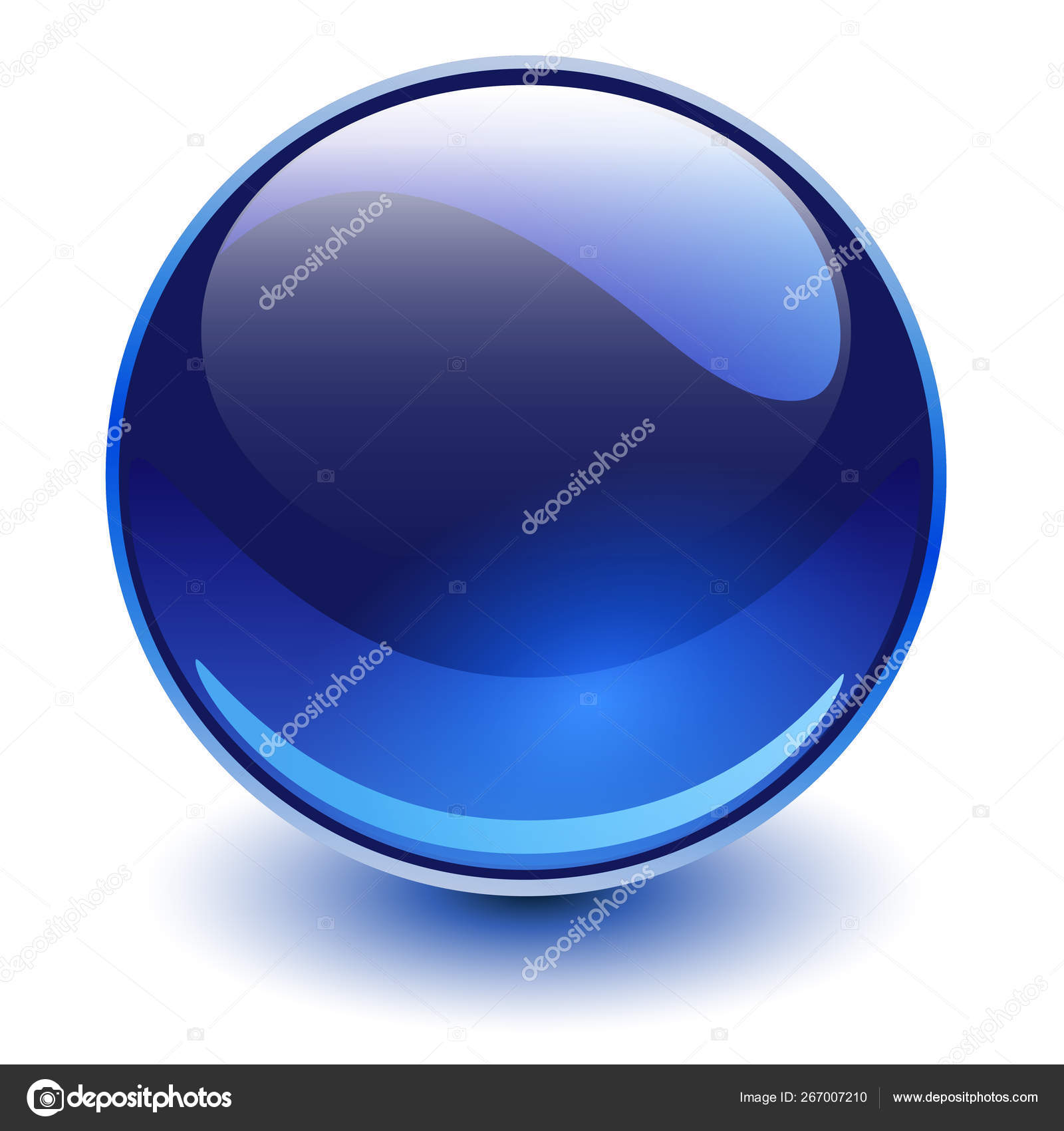 Glass sphere blue Stock Vector by ©cobalt88 267007210