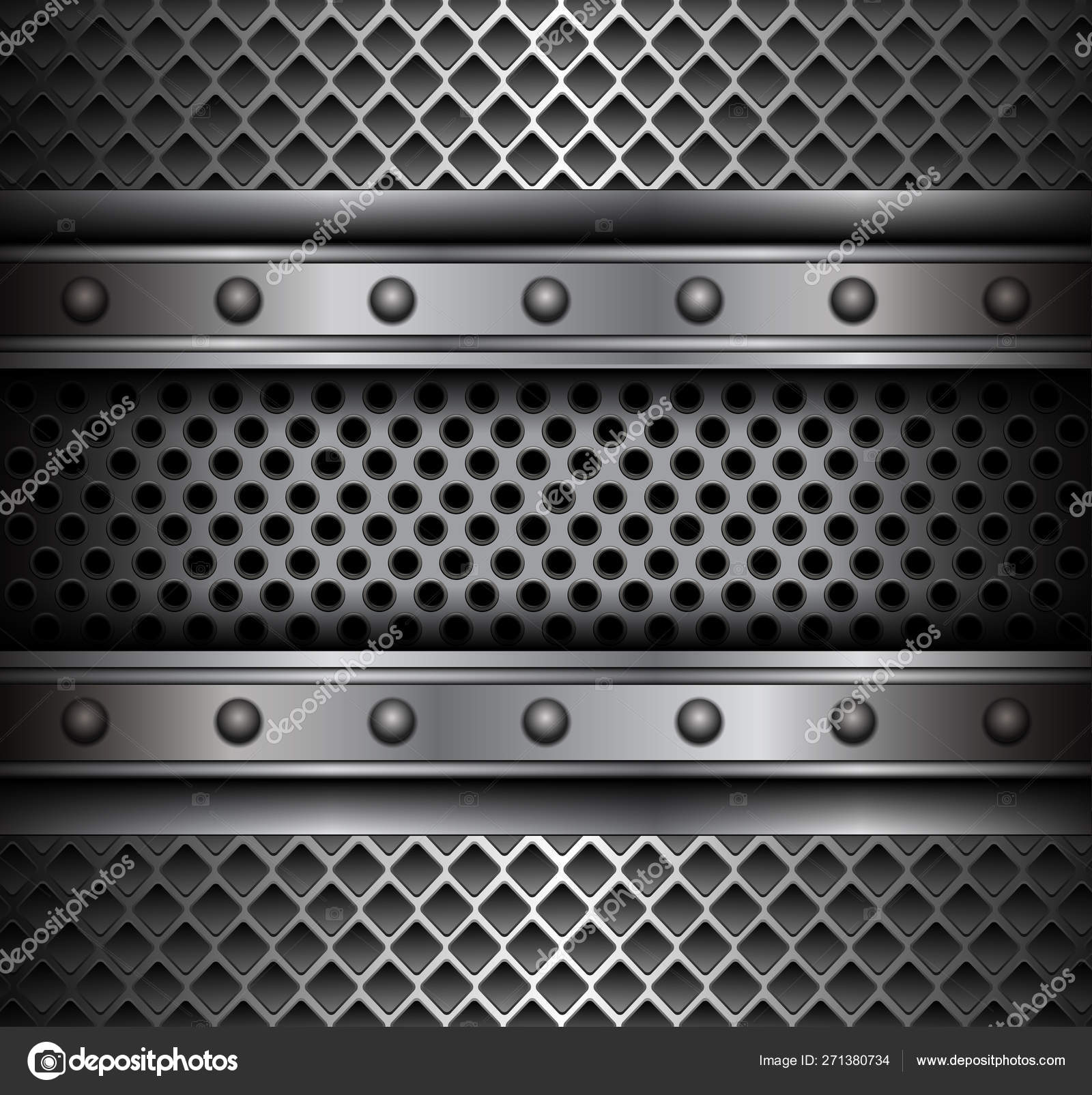 Metal background with rivets Stock Vector Image by ©cobalt88 #271380734