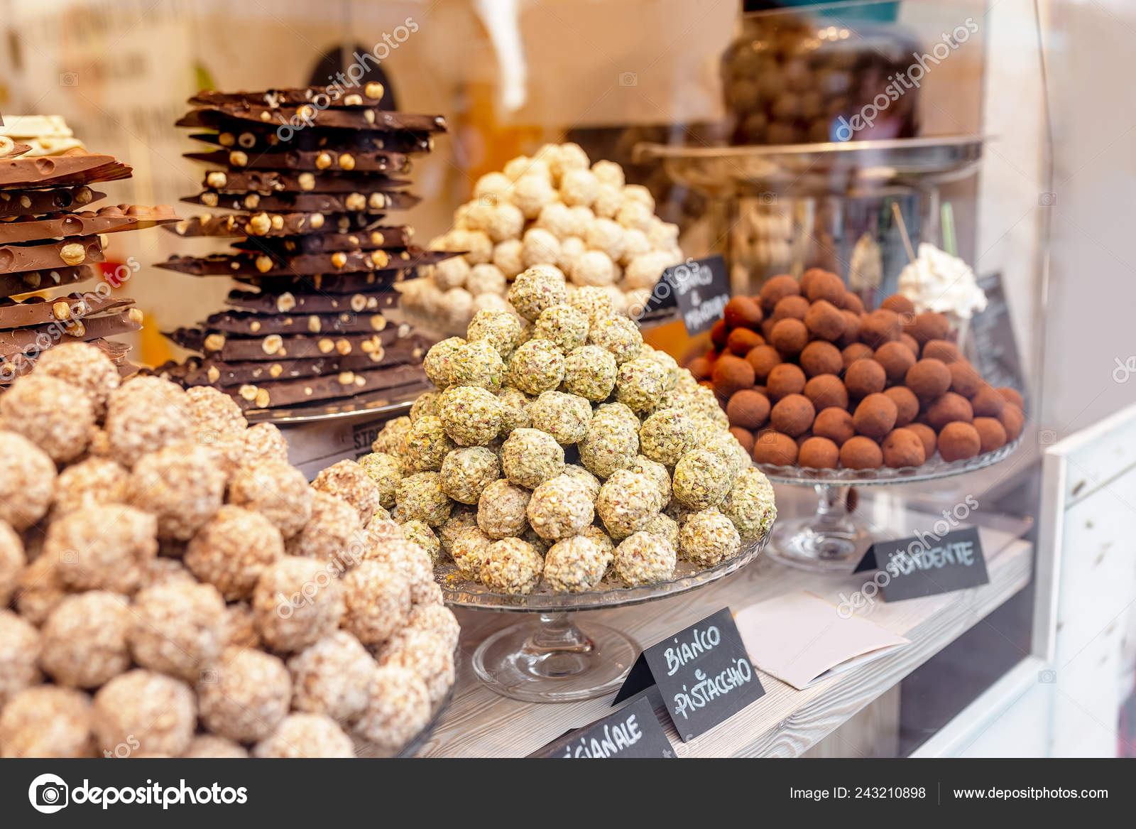 Assorted Chocolate Candies Pastry Shop Stock Photo by ©frantic00 243210898